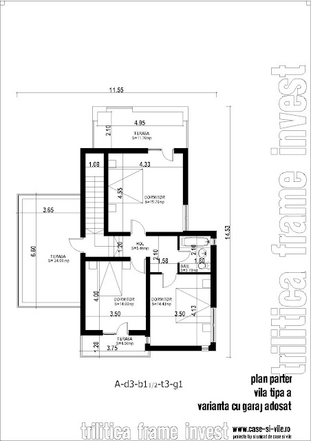 Case, Planuri, Proiecte: Proiect Vila Tip A