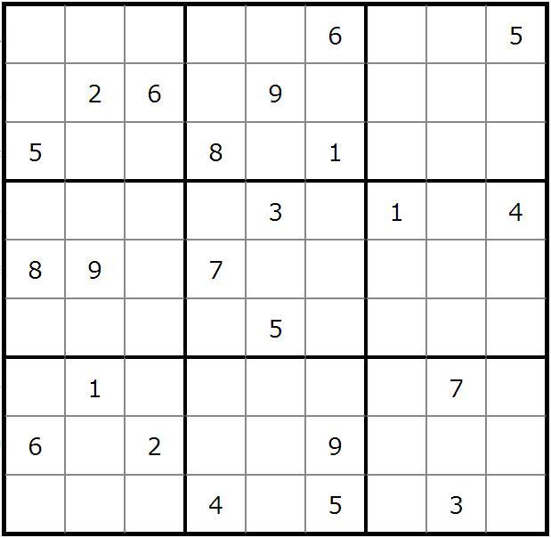 Andrew's Puzzles: Sudoku no 93 (Moderate)