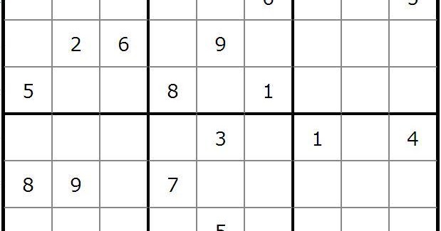 Andrew's Puzzles: Sudoku no 93 (Moderate)