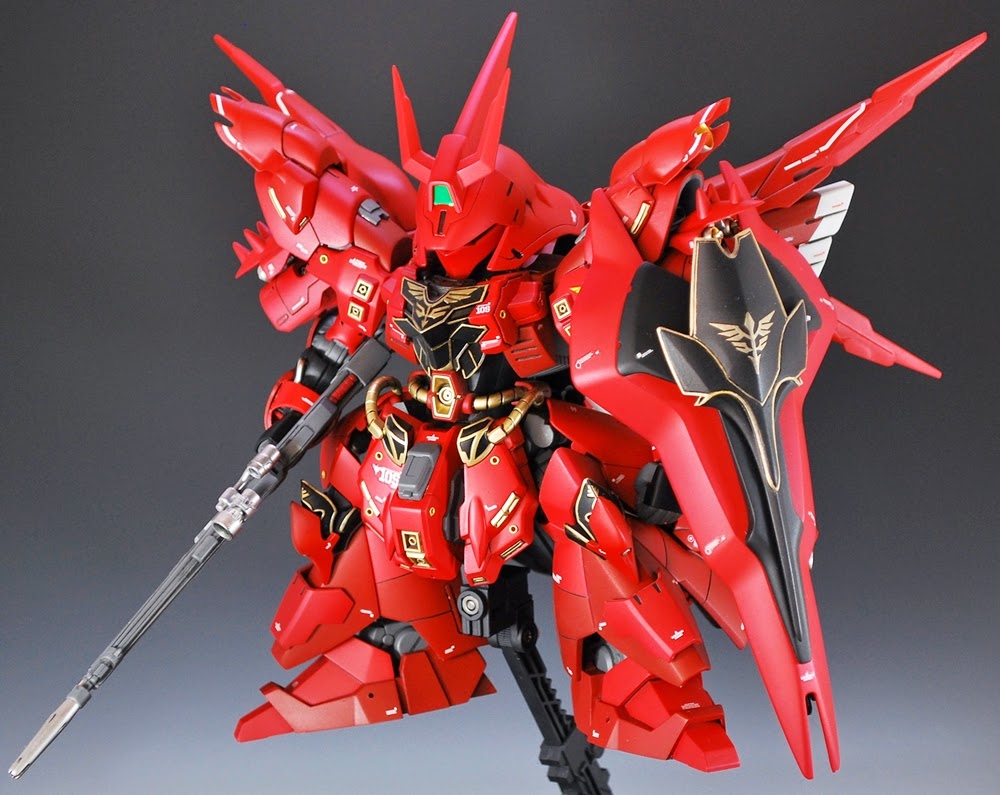 GUNDAM GUY: SD MSN-04 Sazabi Honoo - Custom Build