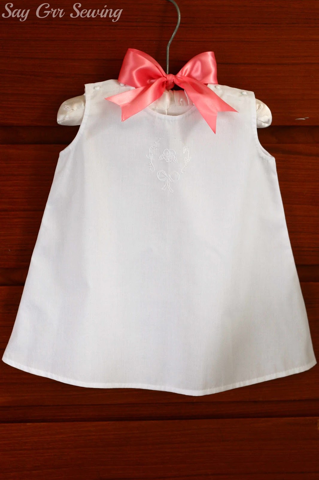 Say Grr Sewing: Missy Dress and Baby Slip