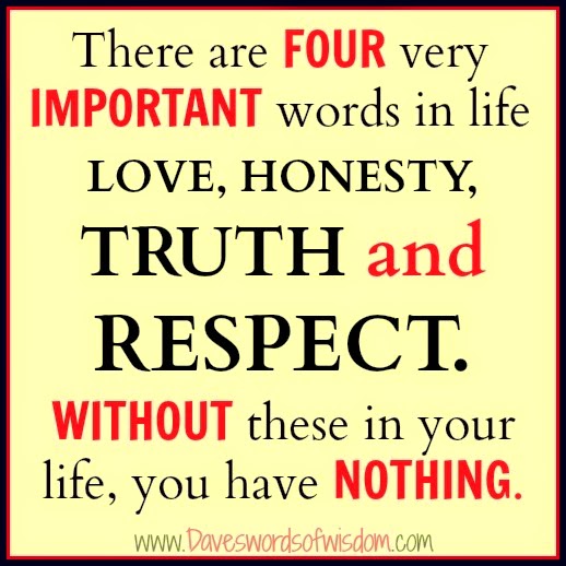 Daveswordsofwisdom.com: Love, Honesty, Truth and Respect.
