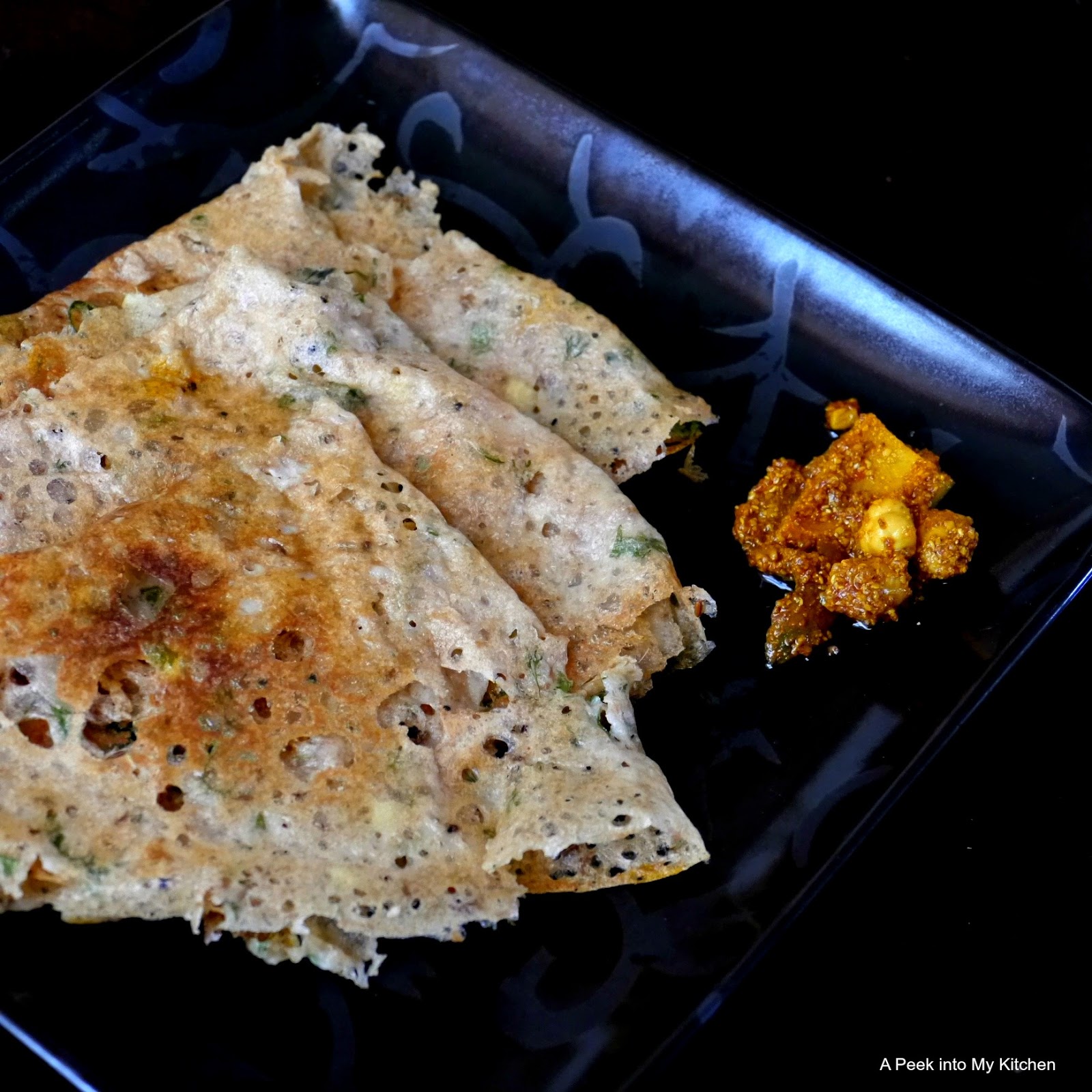 A Peek into My Kitchen: Wheat and Spelt Flour Dosai / Dosa ~ Day 135