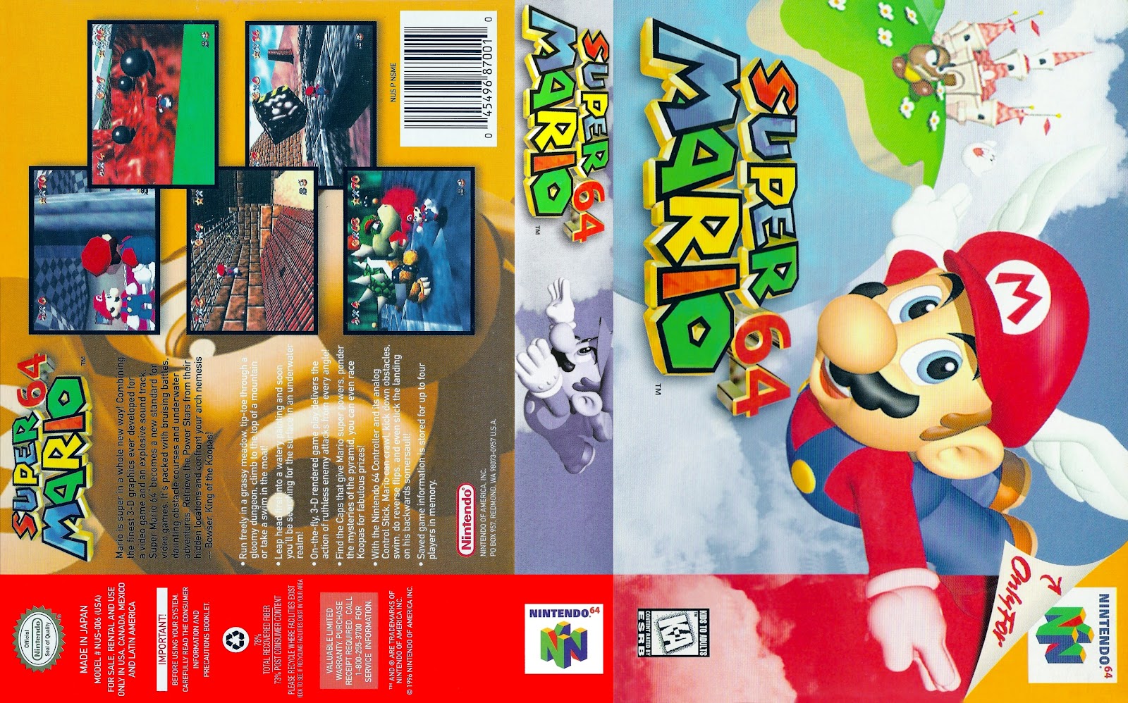 Gamer Labels: Super Mario 64