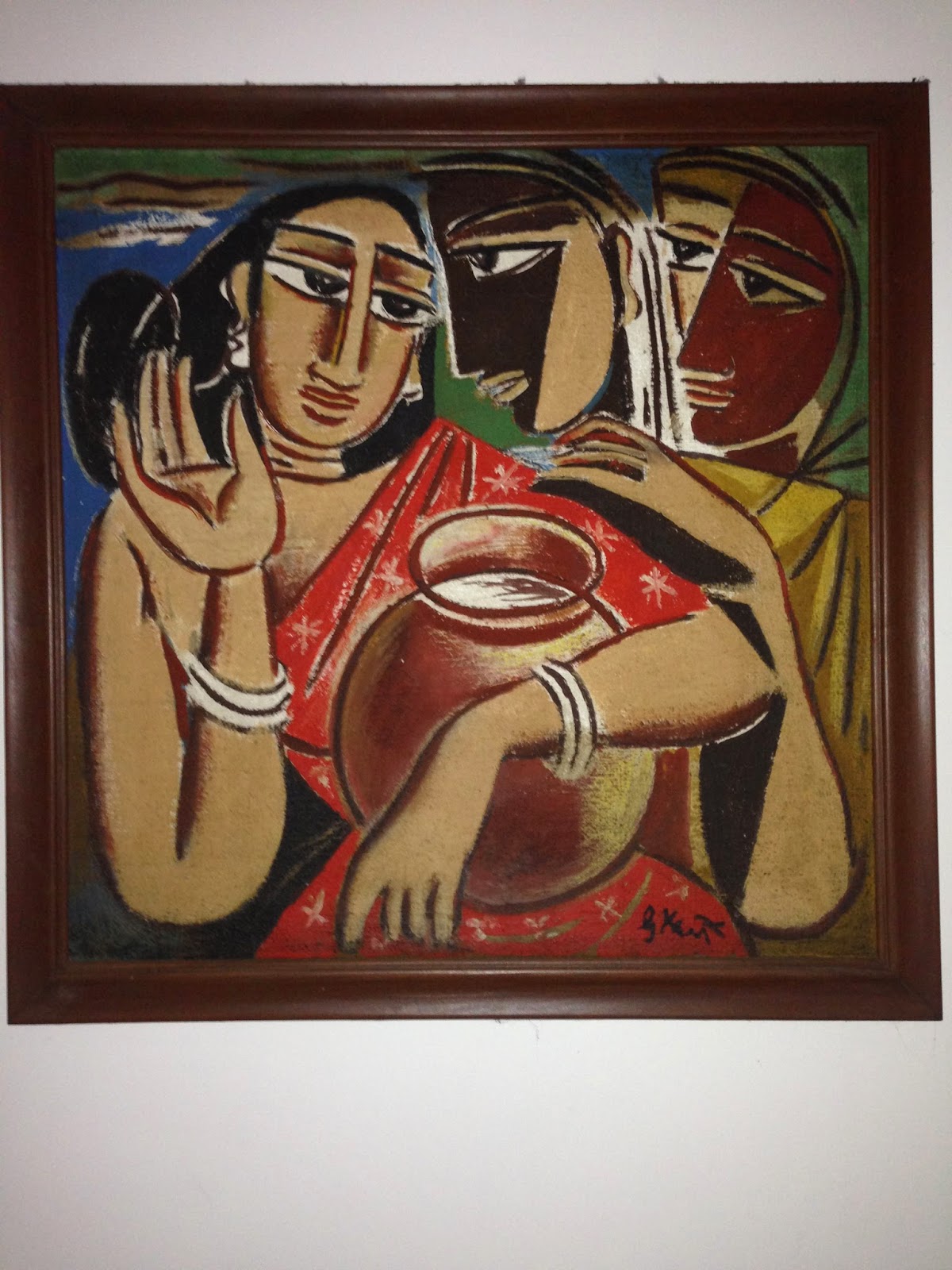 My Ceylon Art: Three Women - George Keyt