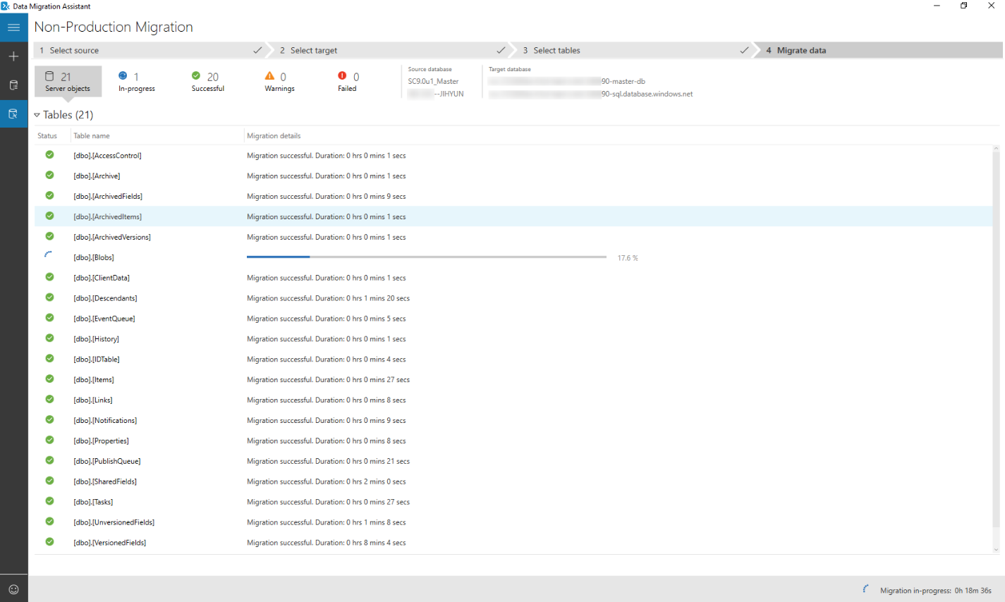 Sitecore Space 사이트코어 Sitecore Migration Data Migration Assistant 사용하기