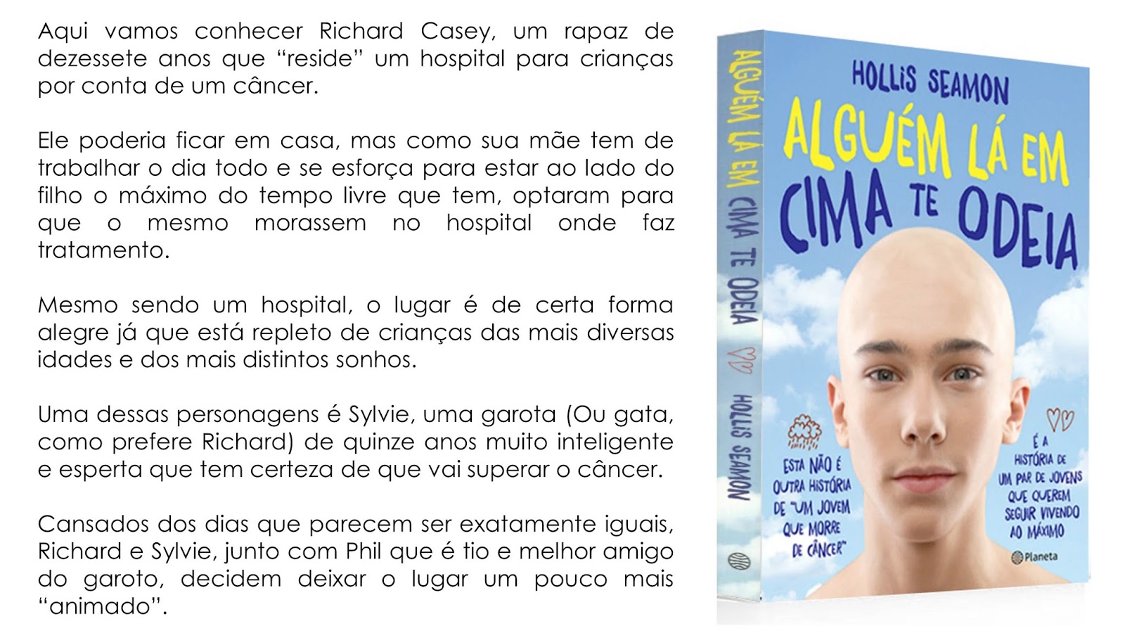 RESENHA: ALGUÉM LÁ EM CIMA TE ODEIA - HOLLIS SEAMON - CDH | O 3º BLOG ...