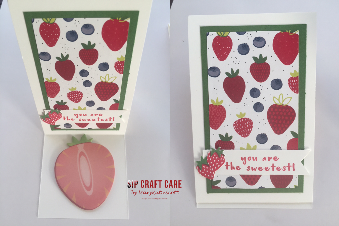 SipCraftCare: Fruit Basket Post It Notes