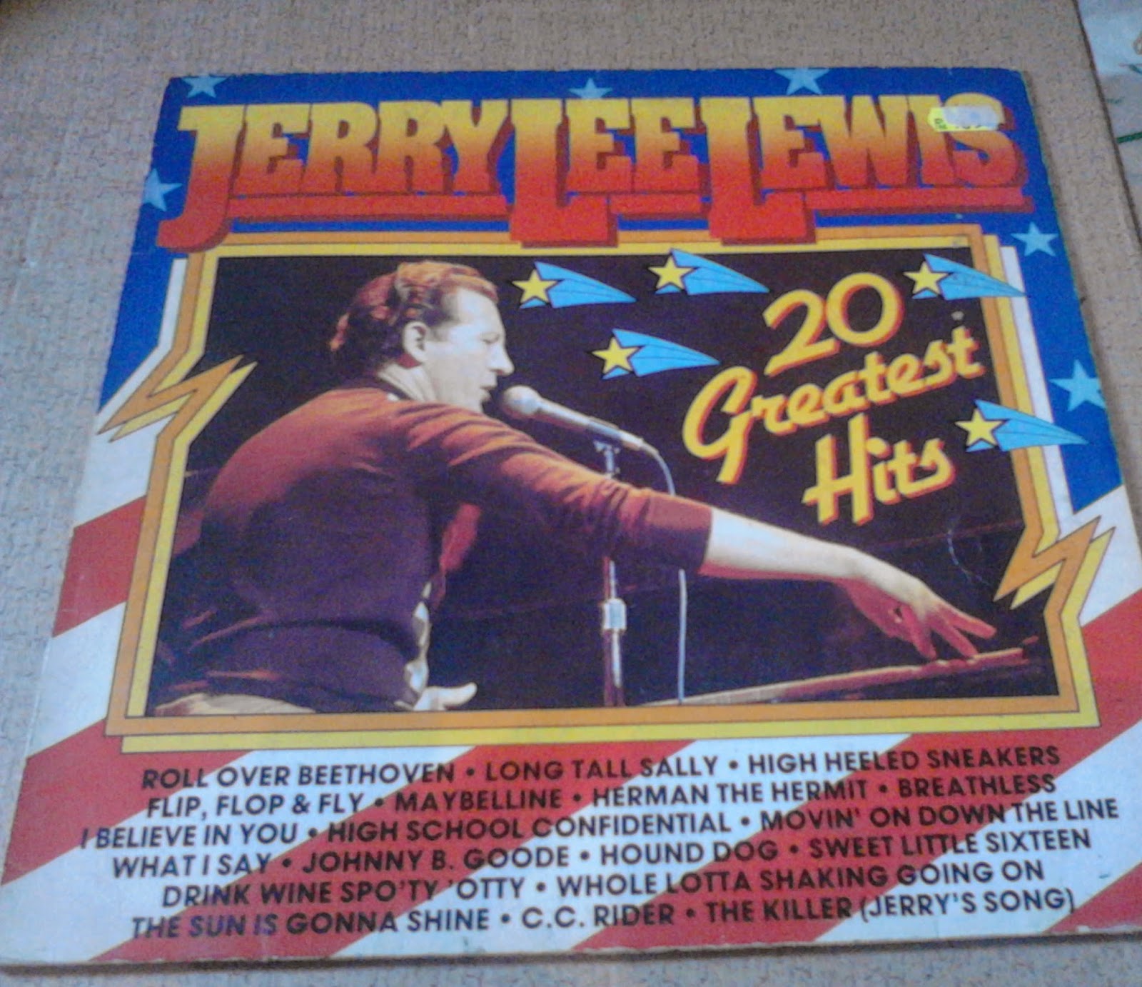 VIEJA COLECCION MUSICA: JERRY LEE LEWIS: "20 Greatest Hits" (1982)