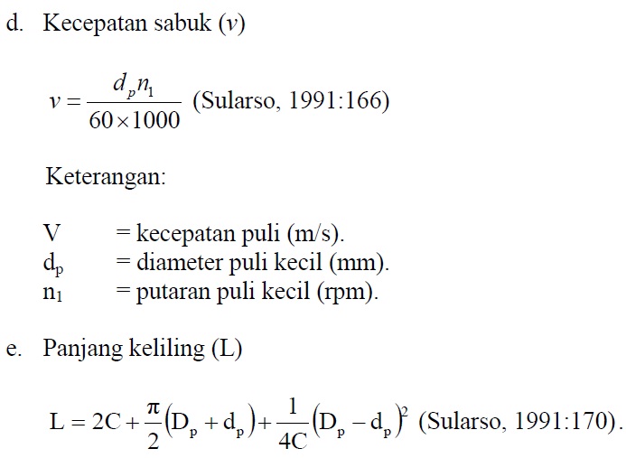 Transmisi Sabuk -V (V-Belt) | teknik-mesin1