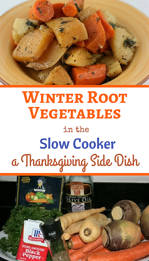 CrockPot Roasted Winter Root Vegetables - A Year of Slow Cooking
