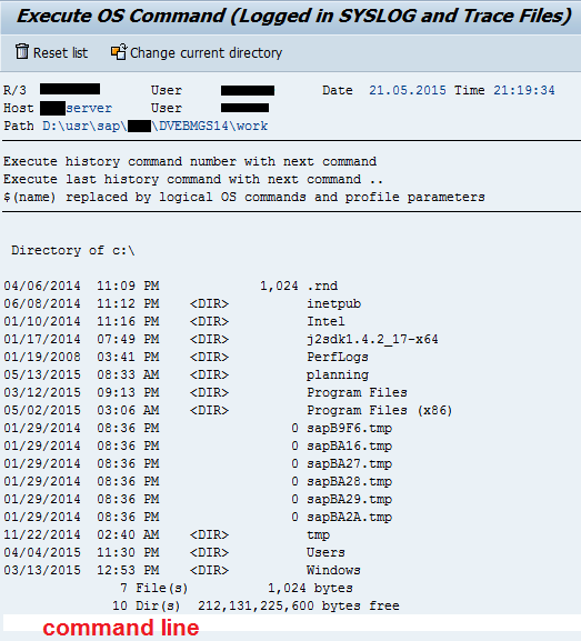 Martin Maruskin Blog Something About Sap Running Os Commands From Sap