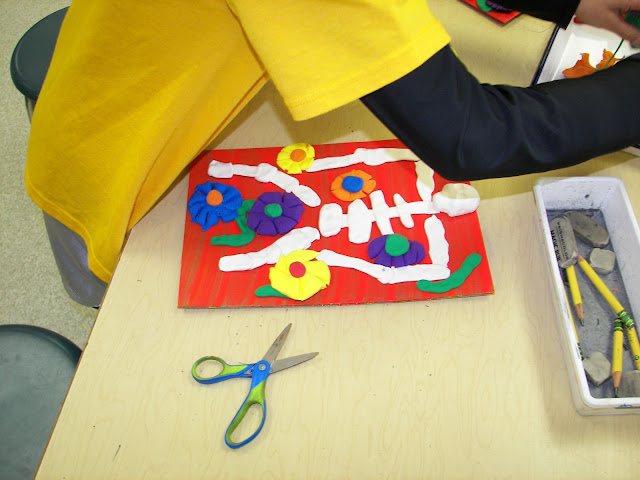 Paintbrush Rocket: 4th Grade - Day of the Dead Skeletons!