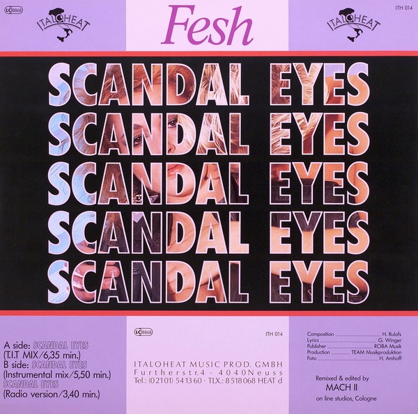GAPULEROS BLOG: Fesh - Scandal Eyes (Maxi 86')