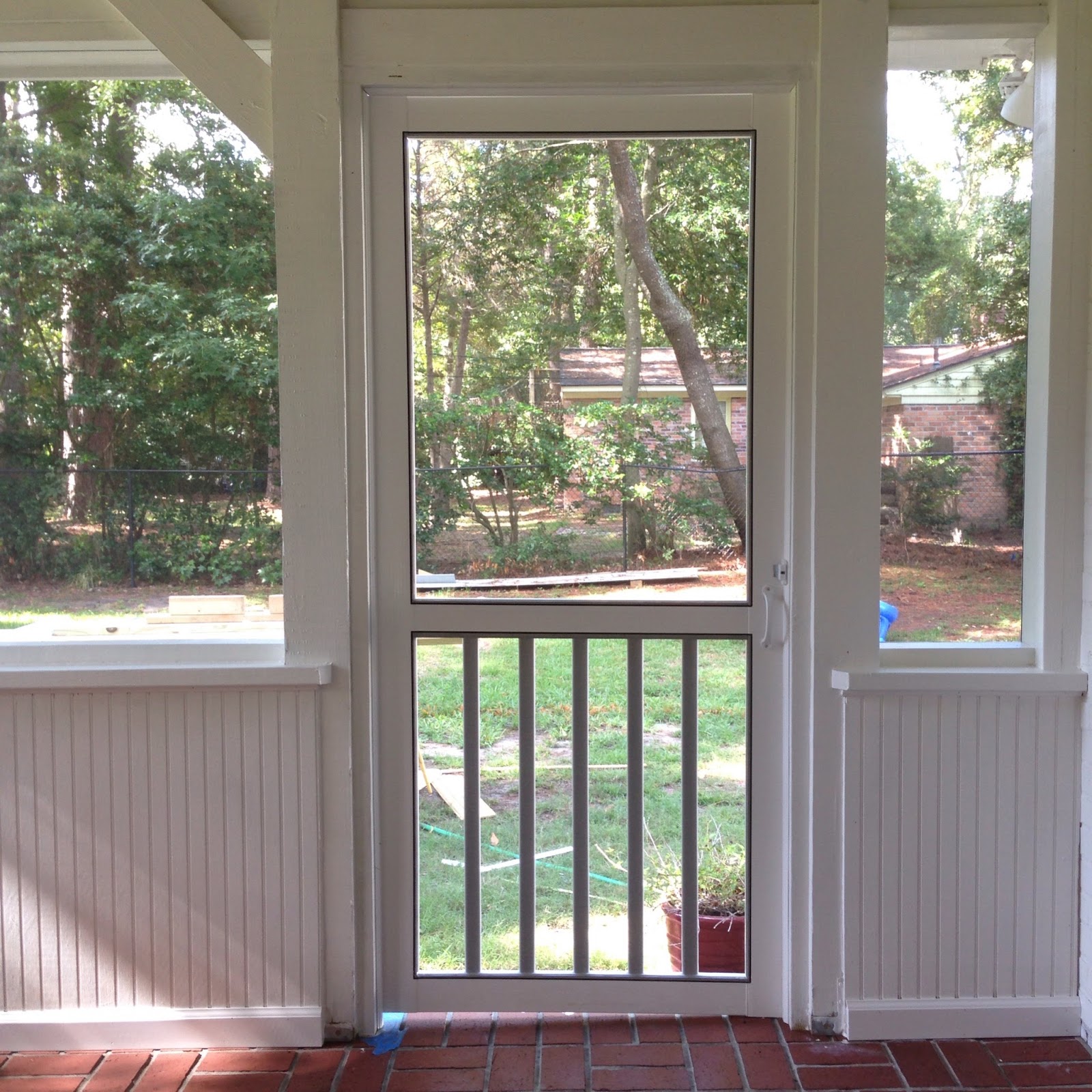 The Houston House: Screened Porch Progress: Screens & Doors