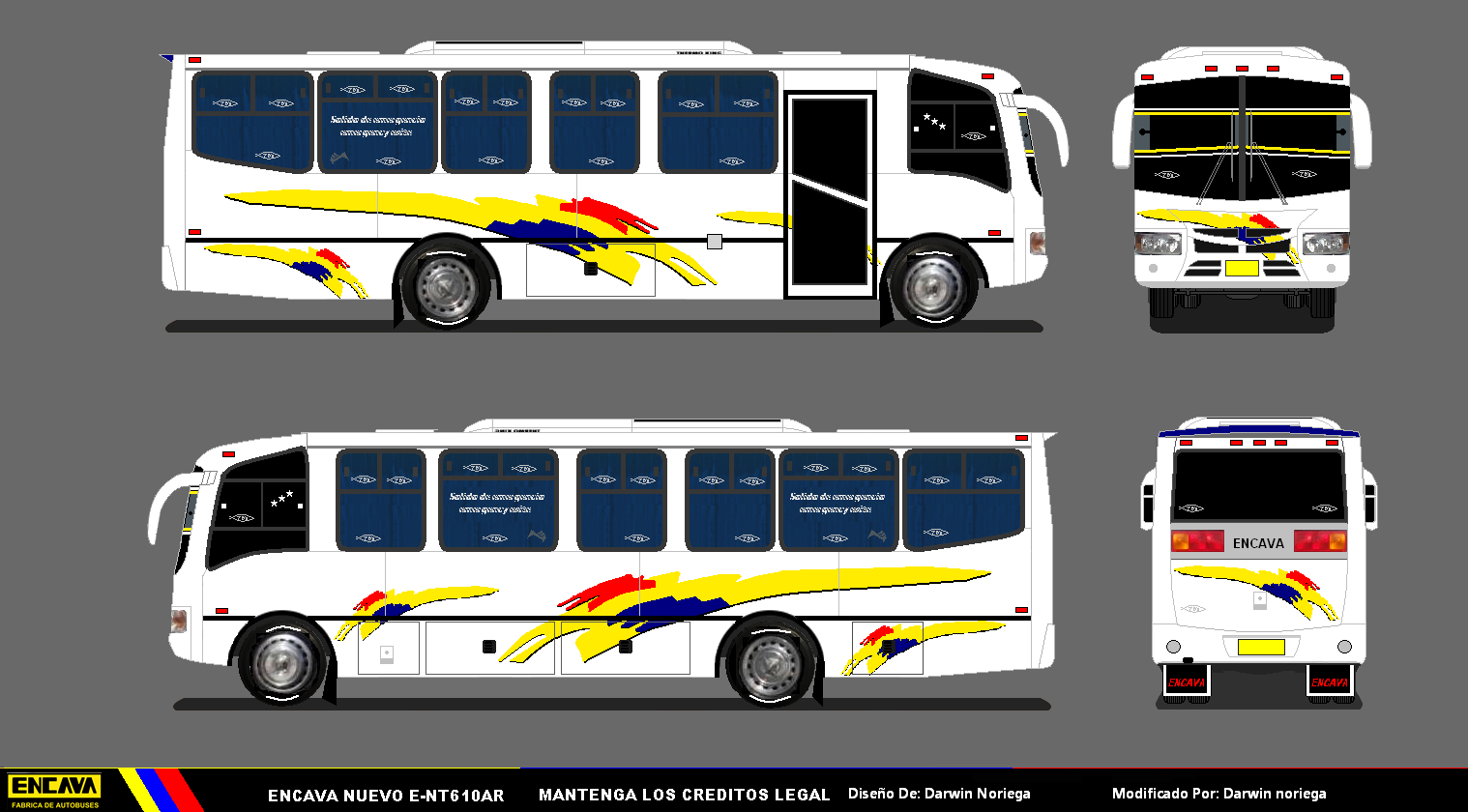 Diseños Autobuses VNZLA: Encava Nuevo E-nt610ar