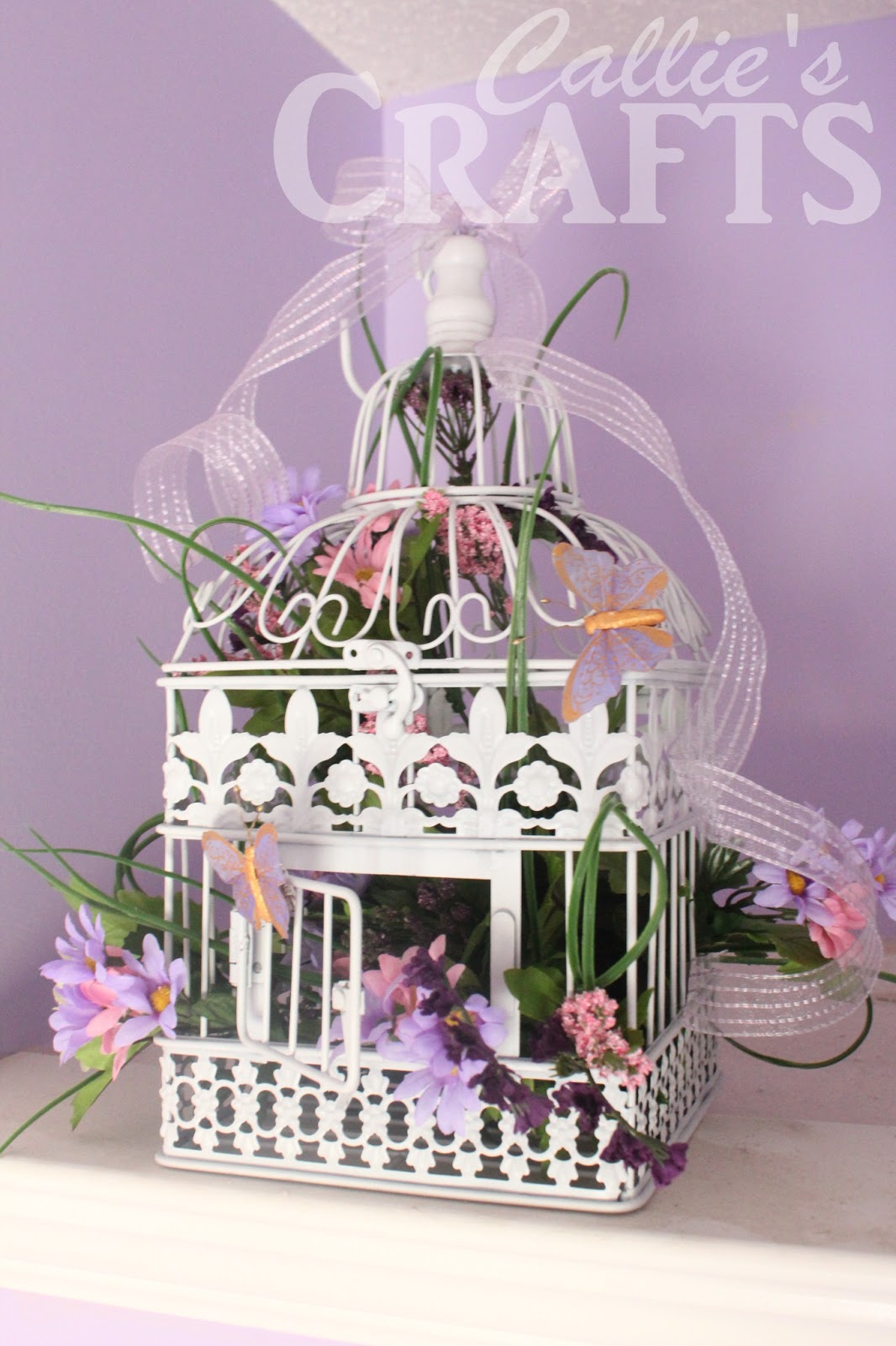 Callie's Crafts: Birdcage Floral Arrangements