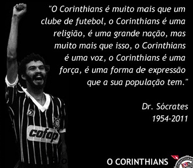 Porque se o Corinthians fosse uma pessoa, ele seria Sócrates?