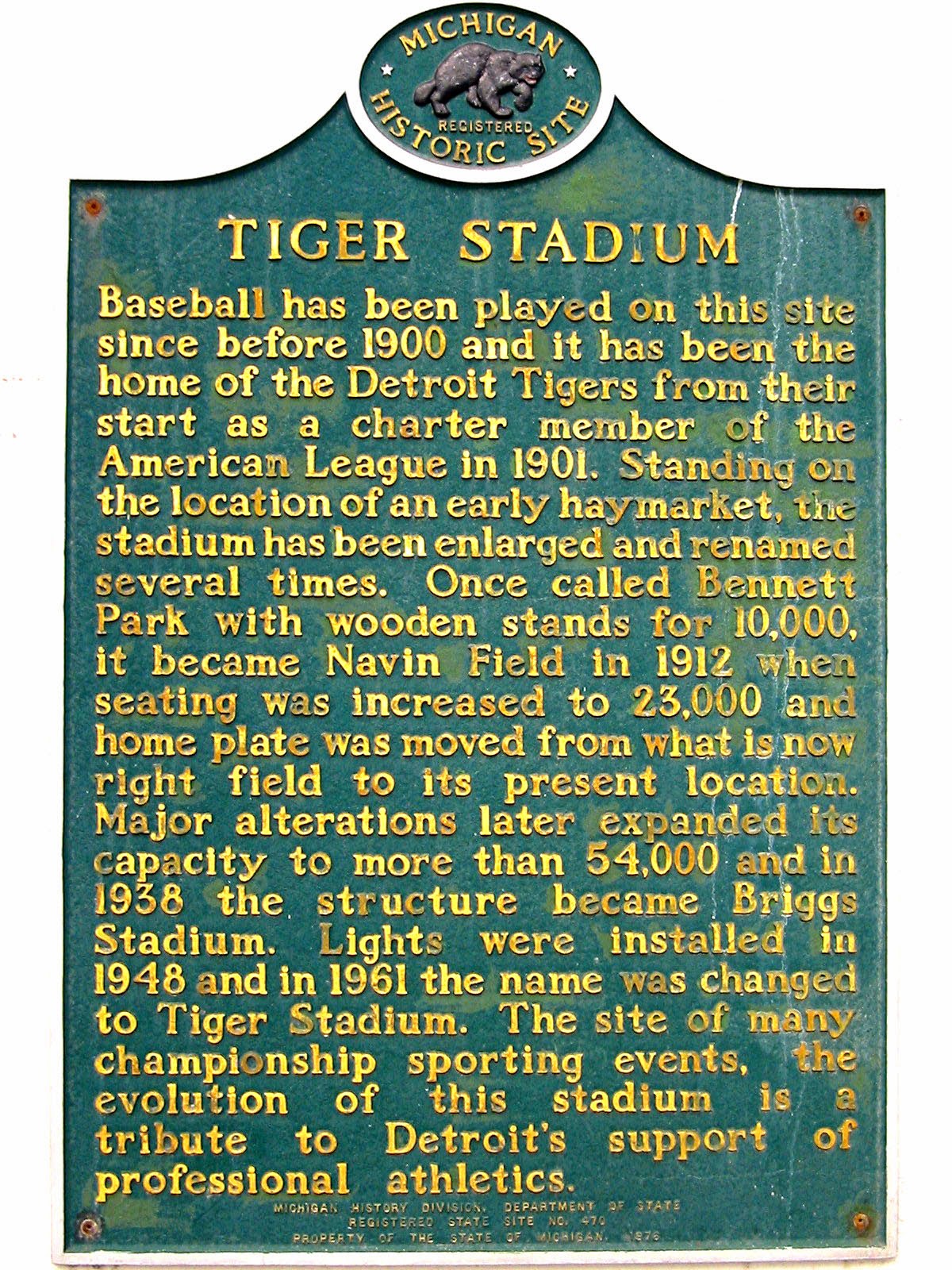 Baseball Sisco Kid Style: The Detroit Tigers Play Last Home Game At ...