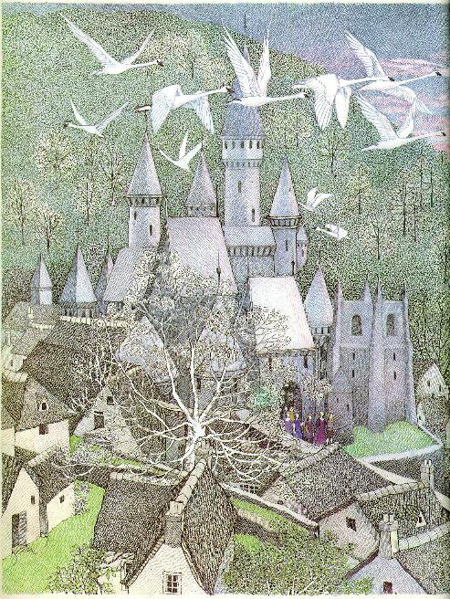 çizgili masallar: The Wild Swans by Susan Jeffers