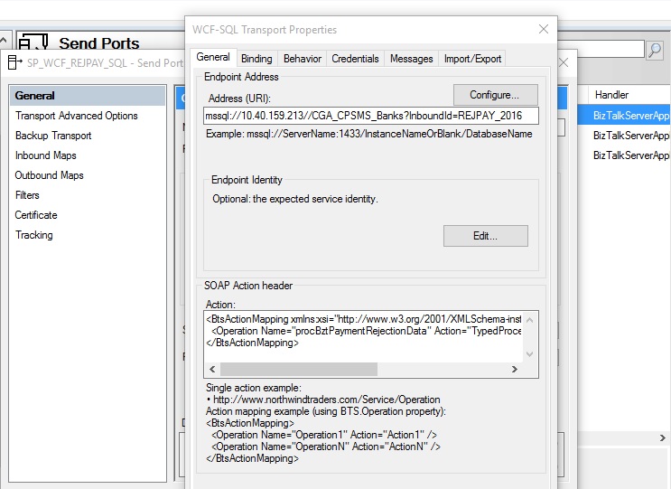 Wcf Sql Error The Action Was Not Understood