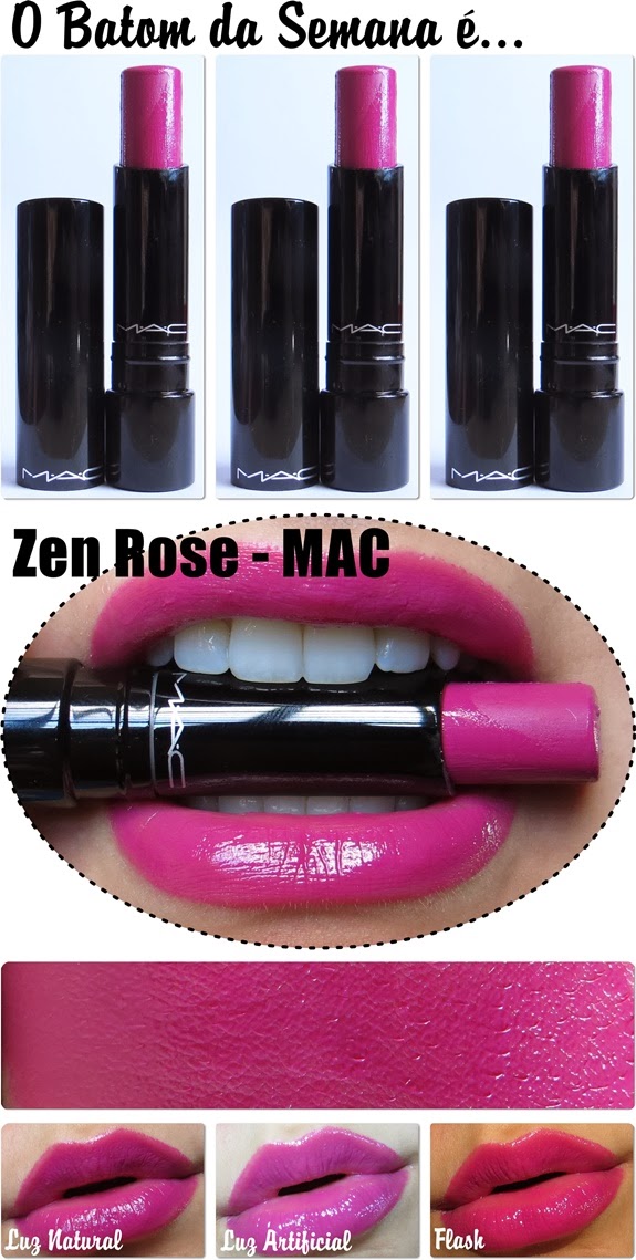 Femme Fatale by Jeh: Batom da Semana: Zen Rose - MAC