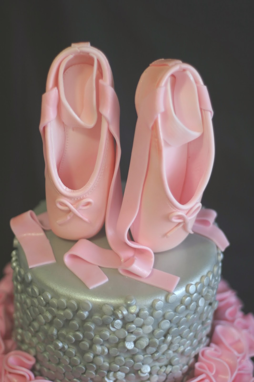 My Pink Little Cake: Pink Ruffles and sequins Ballerina Cake