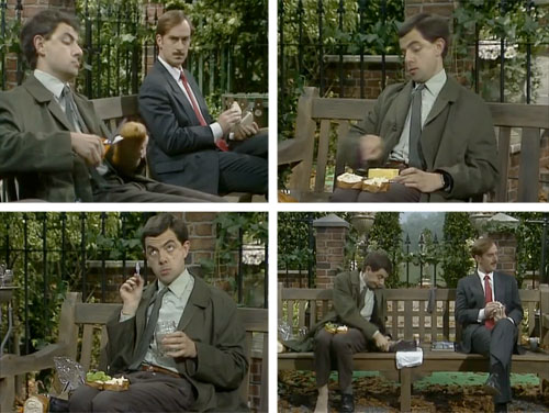 The Efl Smartblog Mr Beans Sandwich Present Simple And Continuous