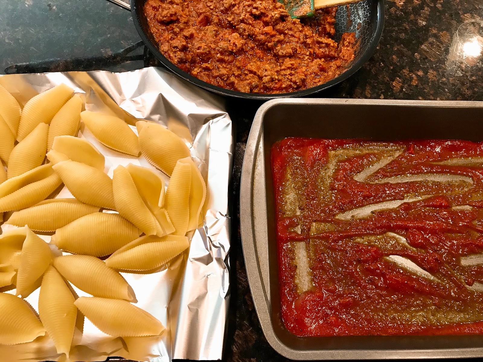 Beefy, Cheesy Stuffed Shells