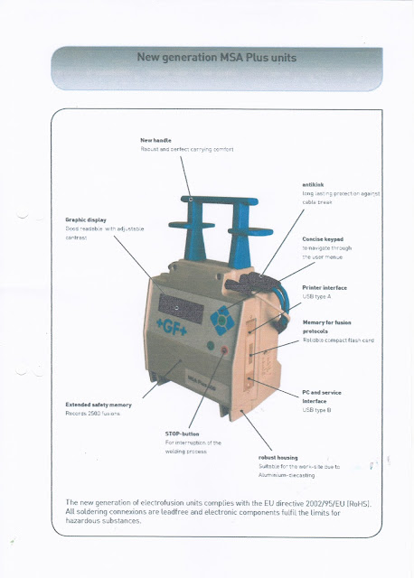 Mesin Electrofusion MSA dari GEORG FISCHER, SWISS - Penyambungan HDPE