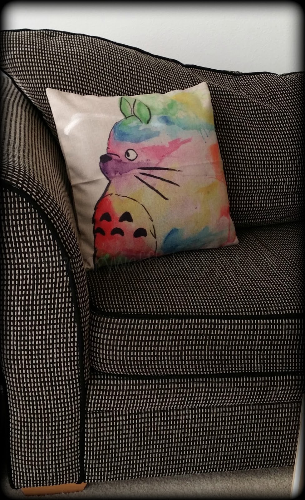 Temporary Waffle: Colorful and Fun Totoro Square Throw Pillow Case