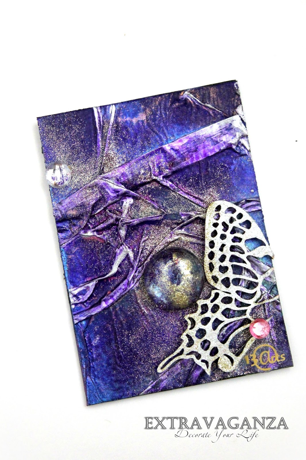 13 arts: Artist Trading Cards "13 textures"
