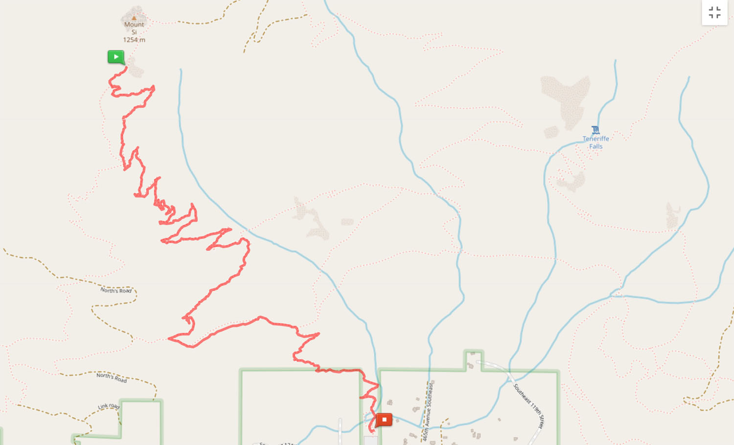 Hikes 2016 and beyond. . .: First summit of Mt. Si in 2019; map of Mt ...