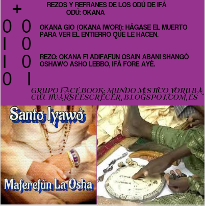 Cultivarse es Crecer: MUNDO MÍSTICO YORUBA: 8º CAPÍTULO DE LOS REZOS Y ...