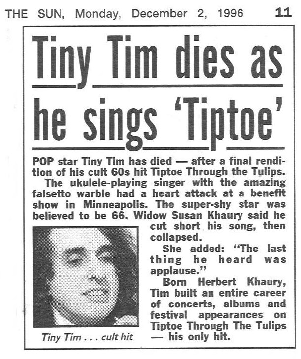 Infinitas Palabras Misteriosas: La incomprendida vida de Tiny Tim