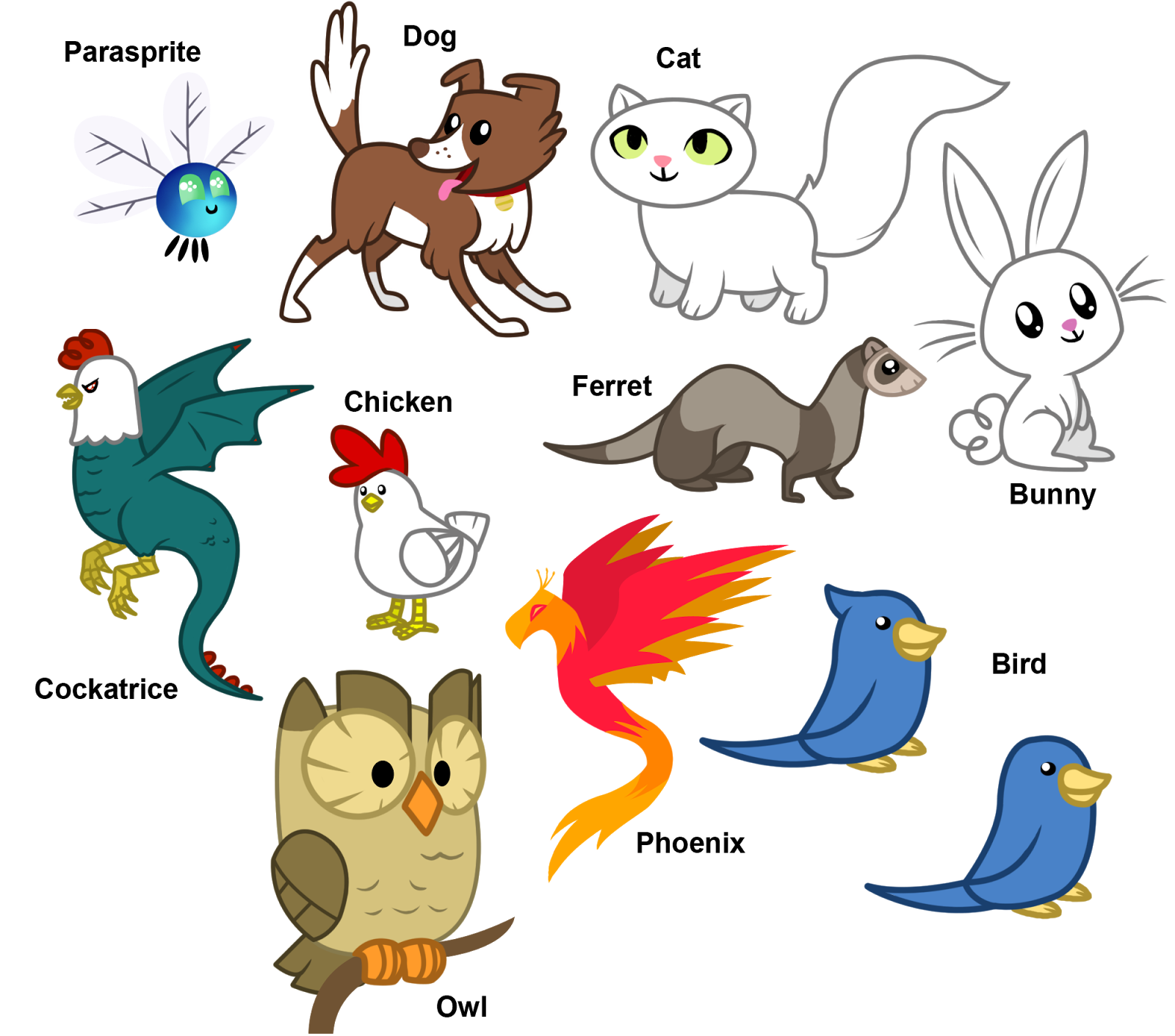 MLP Animals | My little pony drawing, My little pony wallpaper, Mlp my ...