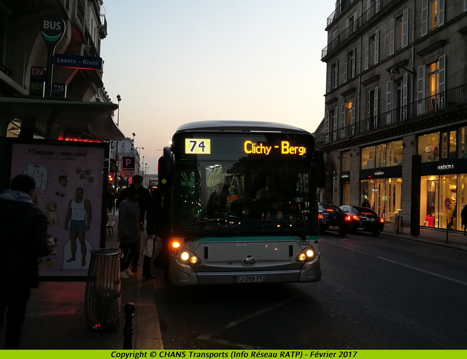 Les HeuliezBus GX337 Hybride débarquent sur la ligne 74 (Pleyel)