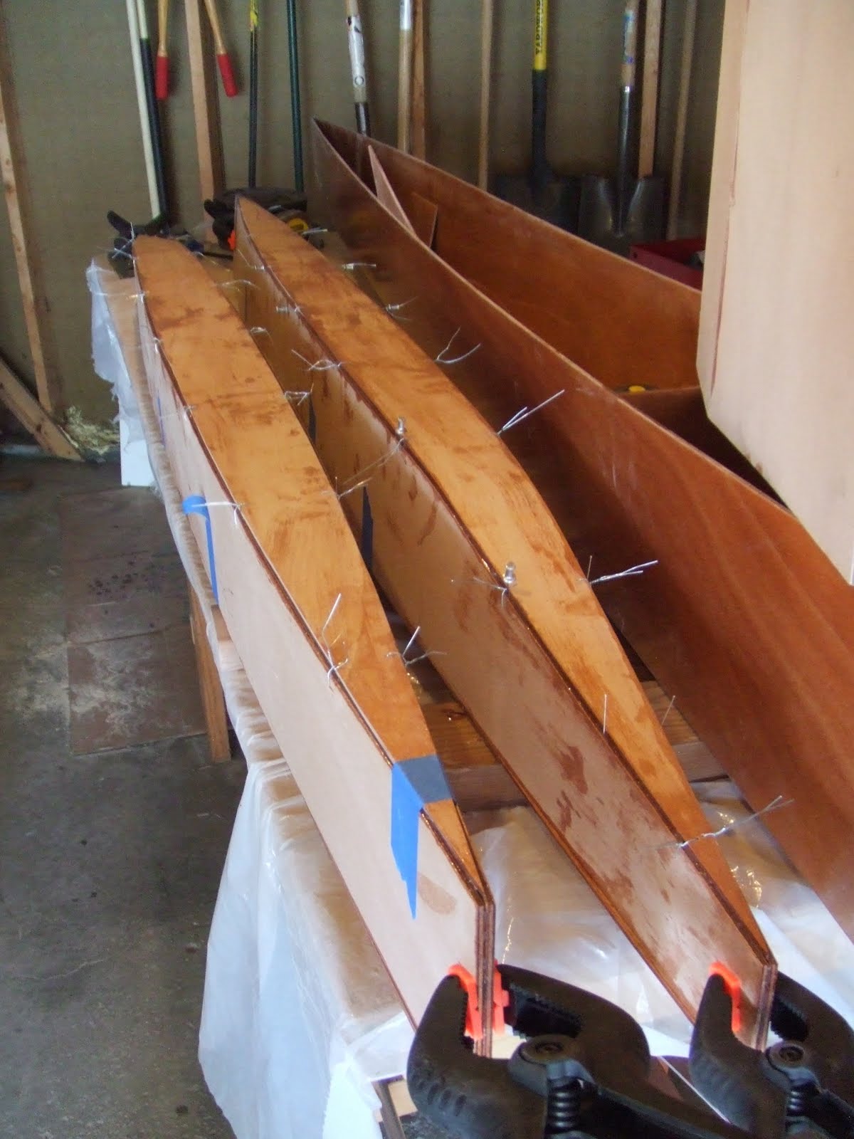 Crafting a human powered boat: Stabilizers finished