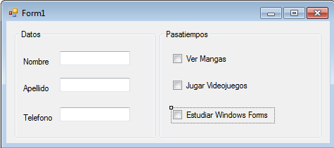 Herramientas Para Desarrollar Videojuegos en Español: GroupBox en ...