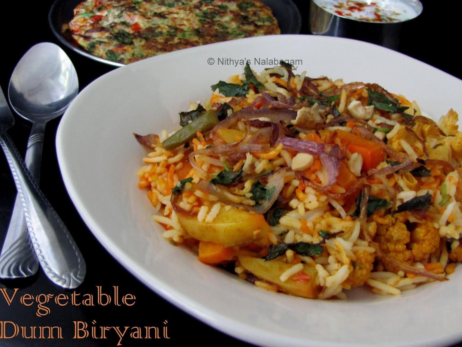 Vegetable Dum Biryani in Oven |Nithya's Nalabagam