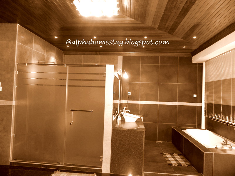 Alpha Homestay, Melaka.: Bath Tub & Bilik Air (Studio Mewah)