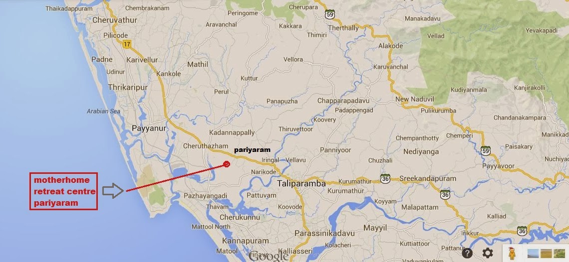 ROUTE MAP ~ MOTHER HOME RETREAT CENTRE PARIYARAM