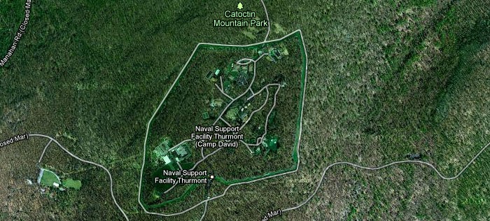 Camp David Presidential Retreat Map