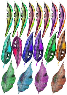 MIXED MEDIA SCRATCH ART - Frogs