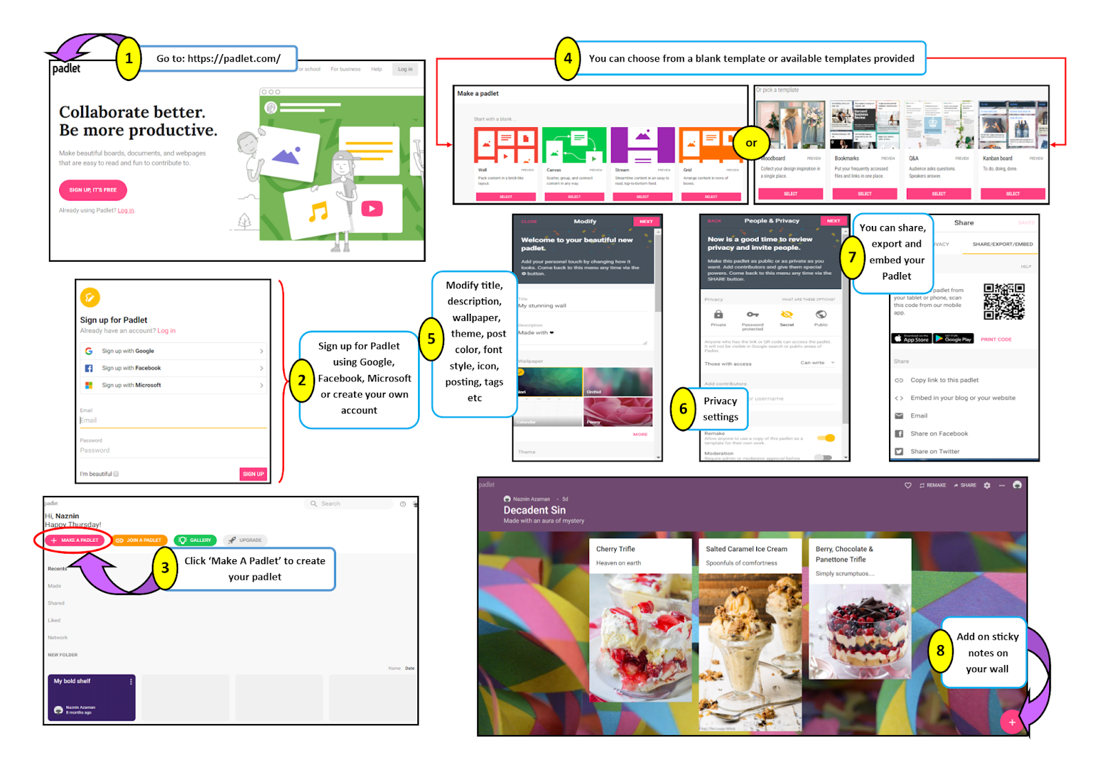 Centre of Technology for Teaching & Learning: Brainstorming Tools - Padlet