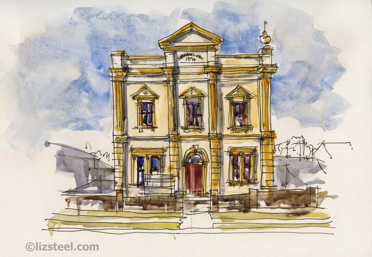 Sketching Architecture Workshop in Lambton - Liz Steel : Liz Steel