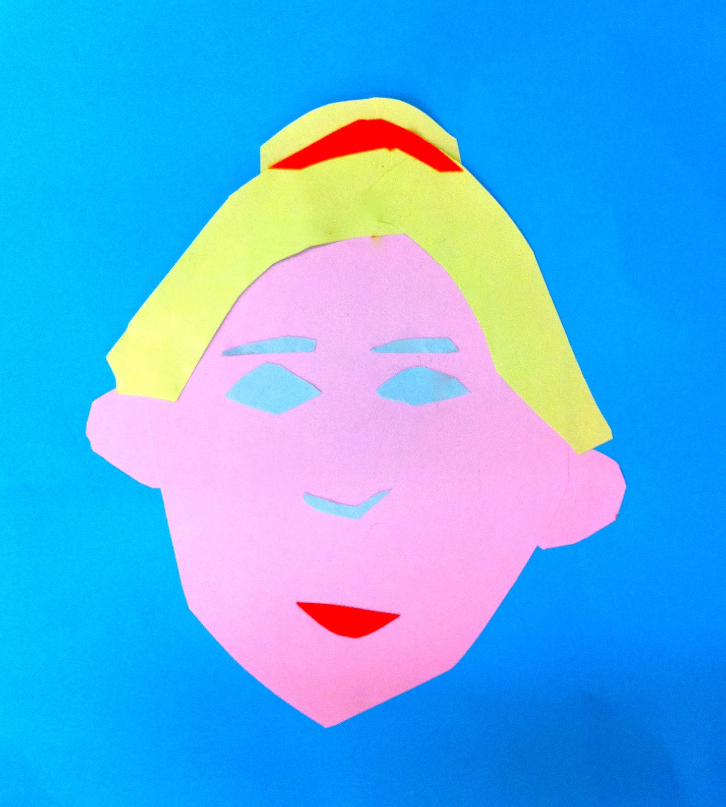 Art Class with Naomi: Coloured Paper Self-portraits