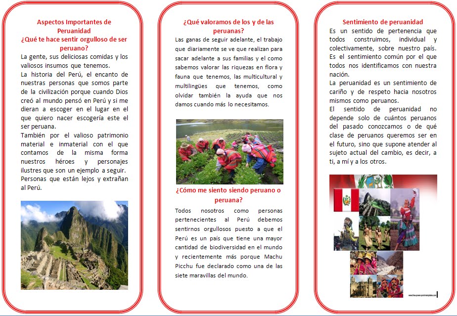 Tu Tarea: Triptico de la Peruanidad