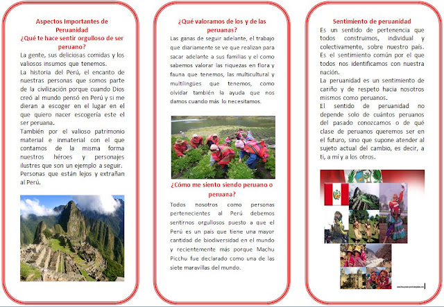 Tu Tarea: Triptico de la Peruanidad