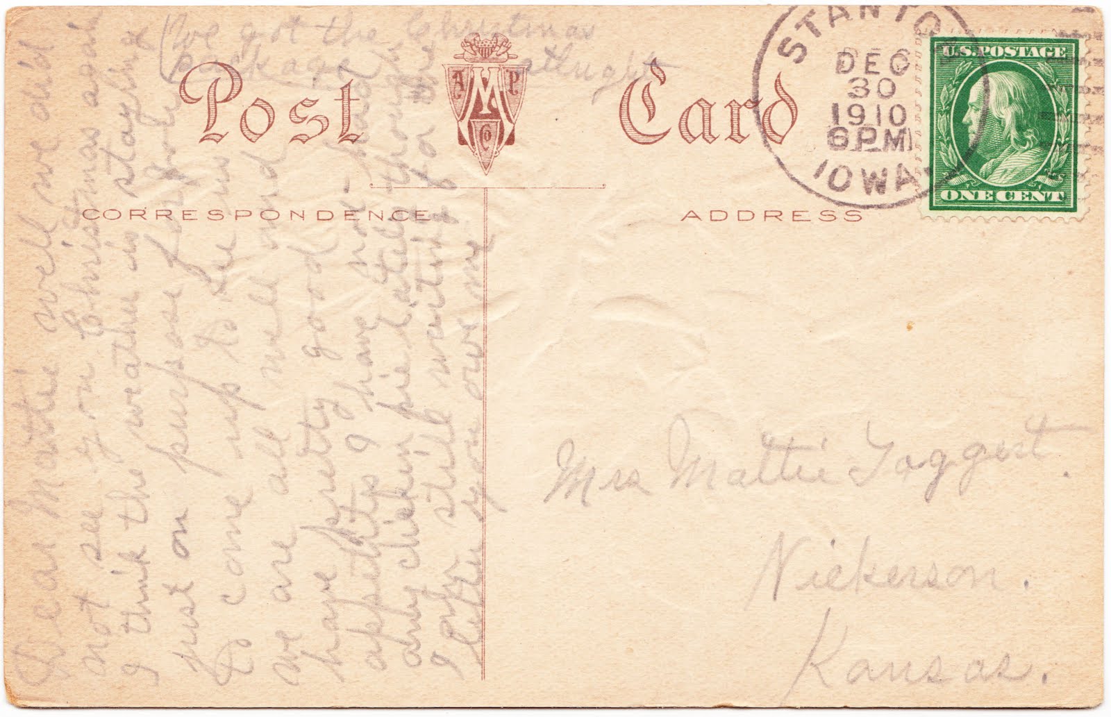 Papergreat: Saturday's postcards: Two greetings from 100+ years ago